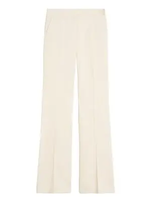 Sportmax Belted Flared Trousers - Light Yellow