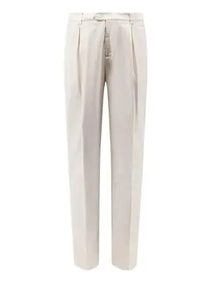 Brunello Cucinelli Brunello Cucinelli Tailored Trousers With Logo Patch No