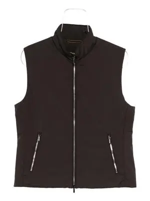 MOORER Zippered Vest - Black