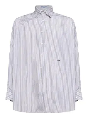 Prada Prada Striped Long Sleeve Shirt F0s4m