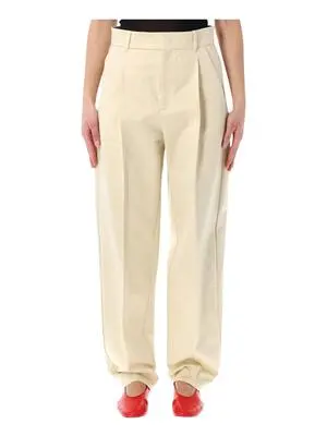 Soeur Graham Pleated Wide-leg Trousers - Nude