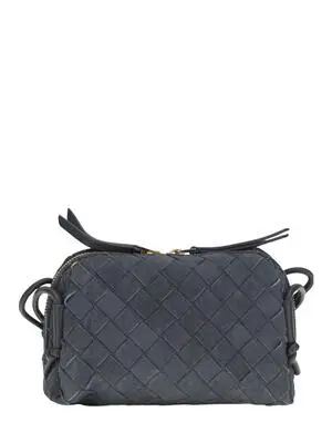 Bottega Veneta Zipper Clutch With Knotted Shoulder Straps - Black