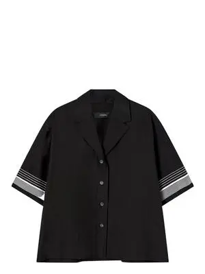 JOSEPH Striped Detail Shirt - Black