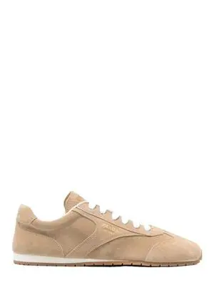 Prada Round-toe Lace-up Sneakers - Hazel