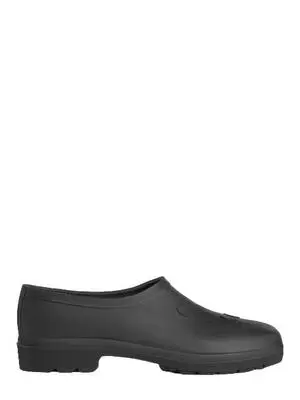 Celine Garden Clogs In Natural Rubber - Black