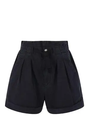 Isabel Marant Étoile Pleated Drawstring Shorts - Black