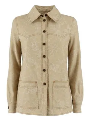 Etro Single-breasted Long-sleeved Jacket - Nude