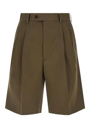 Auralee Max Gabardine Shorts - Green