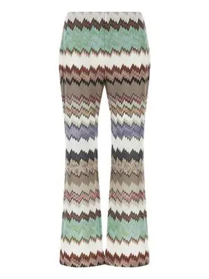 Missoni Missoni Lamé Zigzag Flared Pants Multicolor