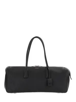 Saint Laurent Letter Detail Top Handle Bag - Black