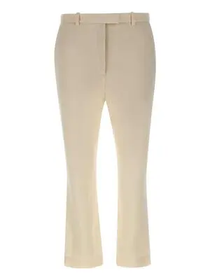 Loulou De Saison Carlo Cropped Straight Leg Trousers - Ivory