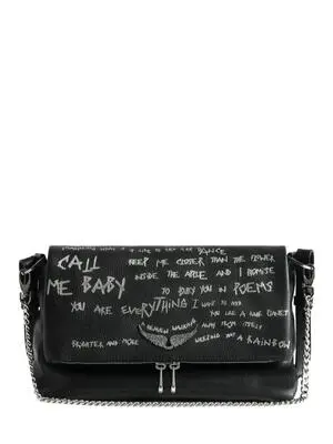 Zadig&Voltaire Rocky Ii Graffiti Bag - Black