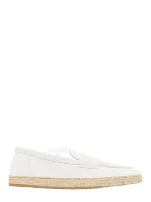 BRUNELLO CUCINELLI Brunello Cucinelli Round Toe Straw Loafers