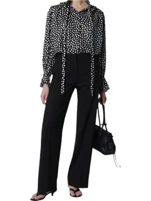 PT TORINO Francoise Straight-leg Trousers - Black