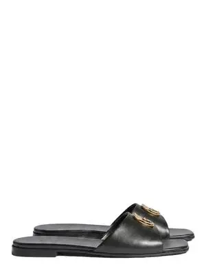 Gucci Logo Slide Flat Sandals - Black