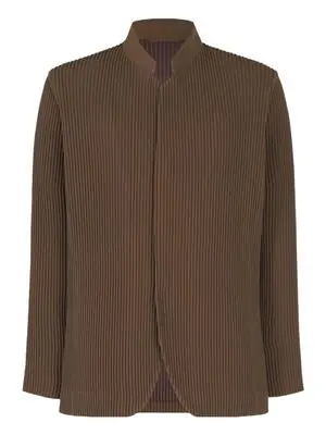 Issey Miyake Homme Plissé Pleated Jacket - Brown