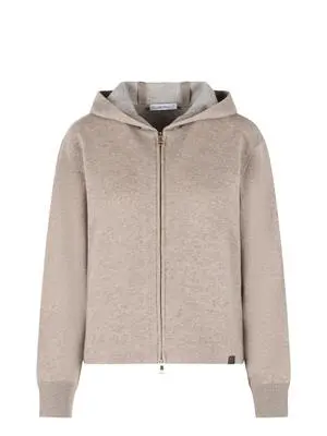 Max Mara Max Mara Zip-Up Hoodie Beige