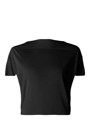 Jacquemus Draped Cut-out Back T-shirt - Black