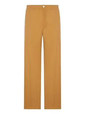 Celine Straight-leg Casual Pants - Chestnut