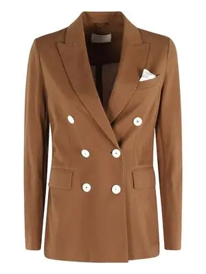 CIRCOLO 1901 Double-breasted Blazer - Brown