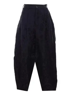 UMA WANG Tailored Jacquard Trousers - Black