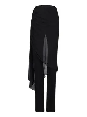 GIUSEPPE DI MORABITO Giuseppe Di Morabito Asymmetrical Draped Skirt Pants
