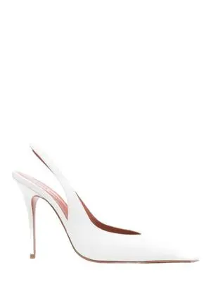 AMINA MUADDI Amina Muaddi Pointed-Toe Slingback High-Heeled Sandals