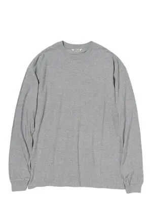 Auralee Long-sleeved Crew Neck T-shirt - Gray