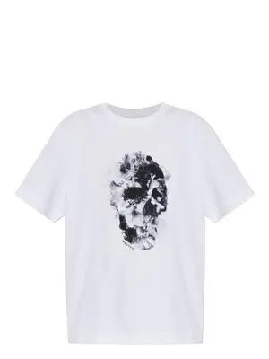 Alexander McQueen Skull Print T-shirt - White