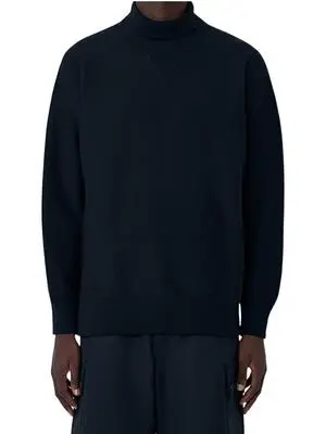 Comme Des Garçons High Neck Pullover - Black