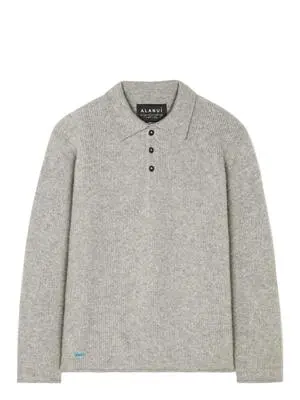 Alanui Cashmere Blend Polo Shirt - Gray