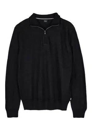 Hugo Boss Half-zip Sweater - Black