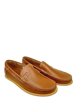 Bally Embossed Logo Loafers - Brown