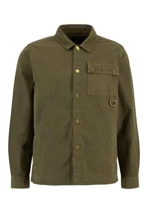 Barbour Corduroy-collar D-ring Shirt - Green