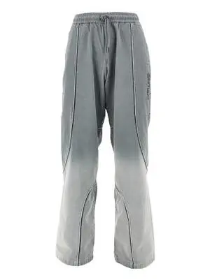 Off-White Drawstring Track Pants - Gray