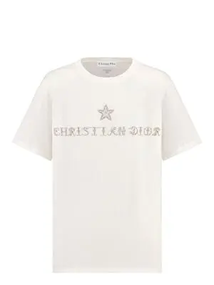 DIOR Christian Dior Crewneck T-Shirt With Star Logo