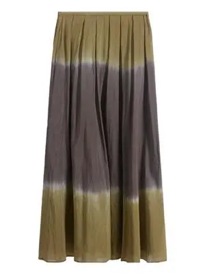 ROBERTO COLLINA Roberto Collina Dip-Dye Pleated Midi Skirt