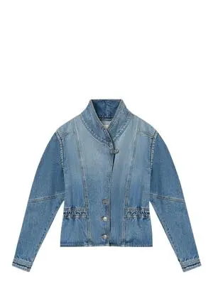 ISABEL MARANT ÉTOILE Isabel Marant Dolie Gather Detailed Denim Jacket