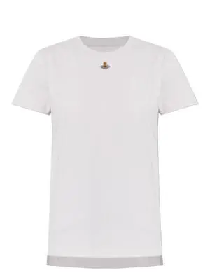 VIVIENNE WESTWOOD Orb Logo-embroidered Crewneck T-shirt - No