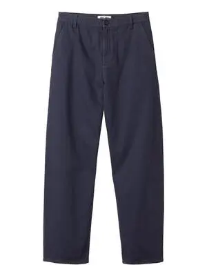 Miu Miu Logo Embroidered Tailored Pants - Red Iron