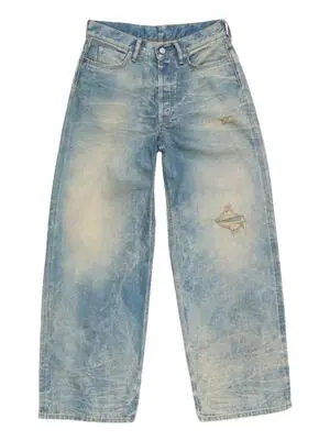 Acne Studios 1981 Logo-patch Wide-leg Trousers - Gray