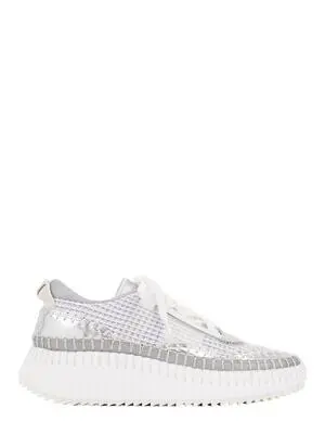 Chloé Nama Lace-up Sneakers - Silver-gray