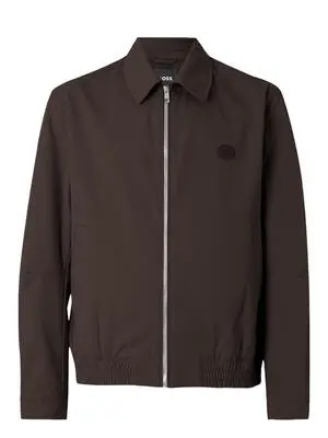 Hugo Boss Logo Zip-up Jacket - Black