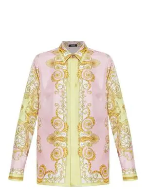 Versace Printed Long-sleeved Shirt - Multicolor