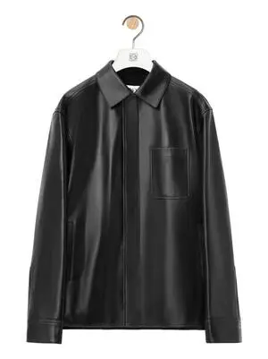 Loewe Loewe Logo Debossed Overshirt Black