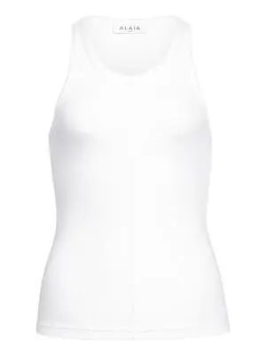 ALAÏA Alaia Ribbed Tank Top With Darts