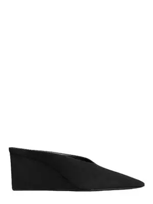 Alaïa Wedge Mules With Pointed Toe - Black