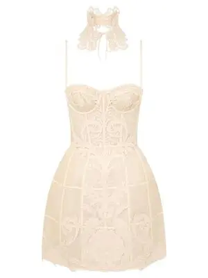 Zimmermann Rebellion Filigree Mini Dress - Cream