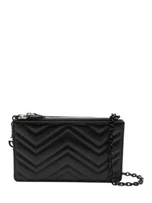 Gucci Mini Gg Marmont Shoulder Bag - Black
