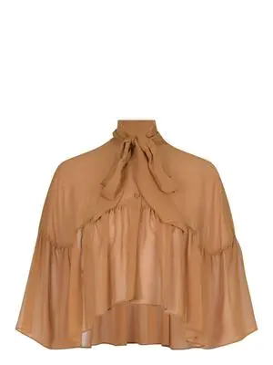 MAX MARA Max Mara Cape Shirt With Neck Tie